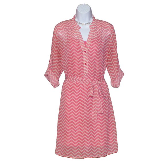 Tacera | Dresses | Nwot Tacera Chevron Print Dress | Poshmark
